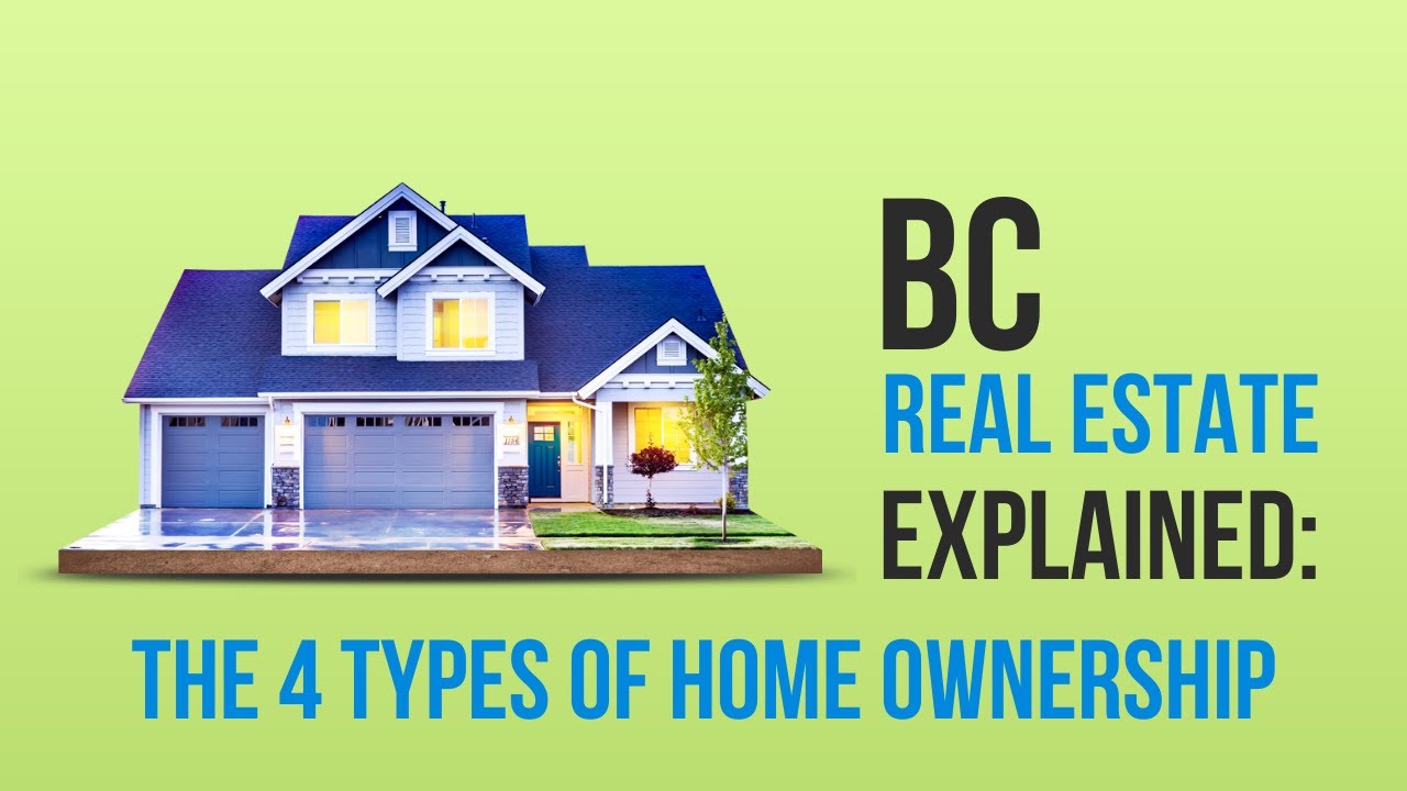 BC Real Estate Explained: 4 Types of Home Ownership - YouTube