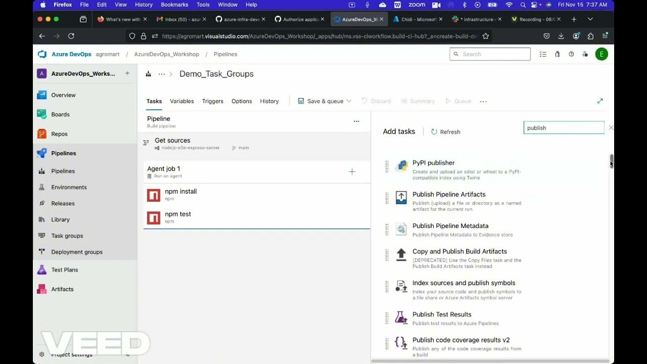 Task groups in Azure DevOps - YouTube