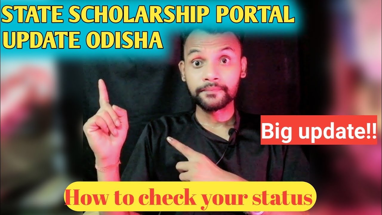 state scholarship portal Odisha new update ll Odisha scholarship portal ...