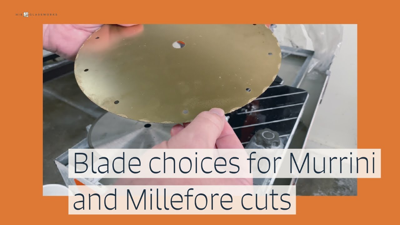 Which diamond blades to choose for Murrini or Millefore cuts - YouTube