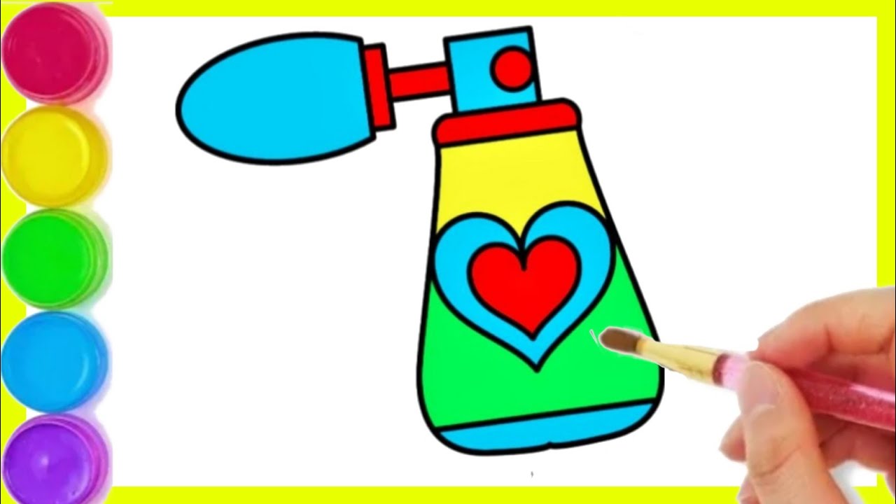 How to draw spray bottle easy | How to draw sanitizer bottle | Drawing ...