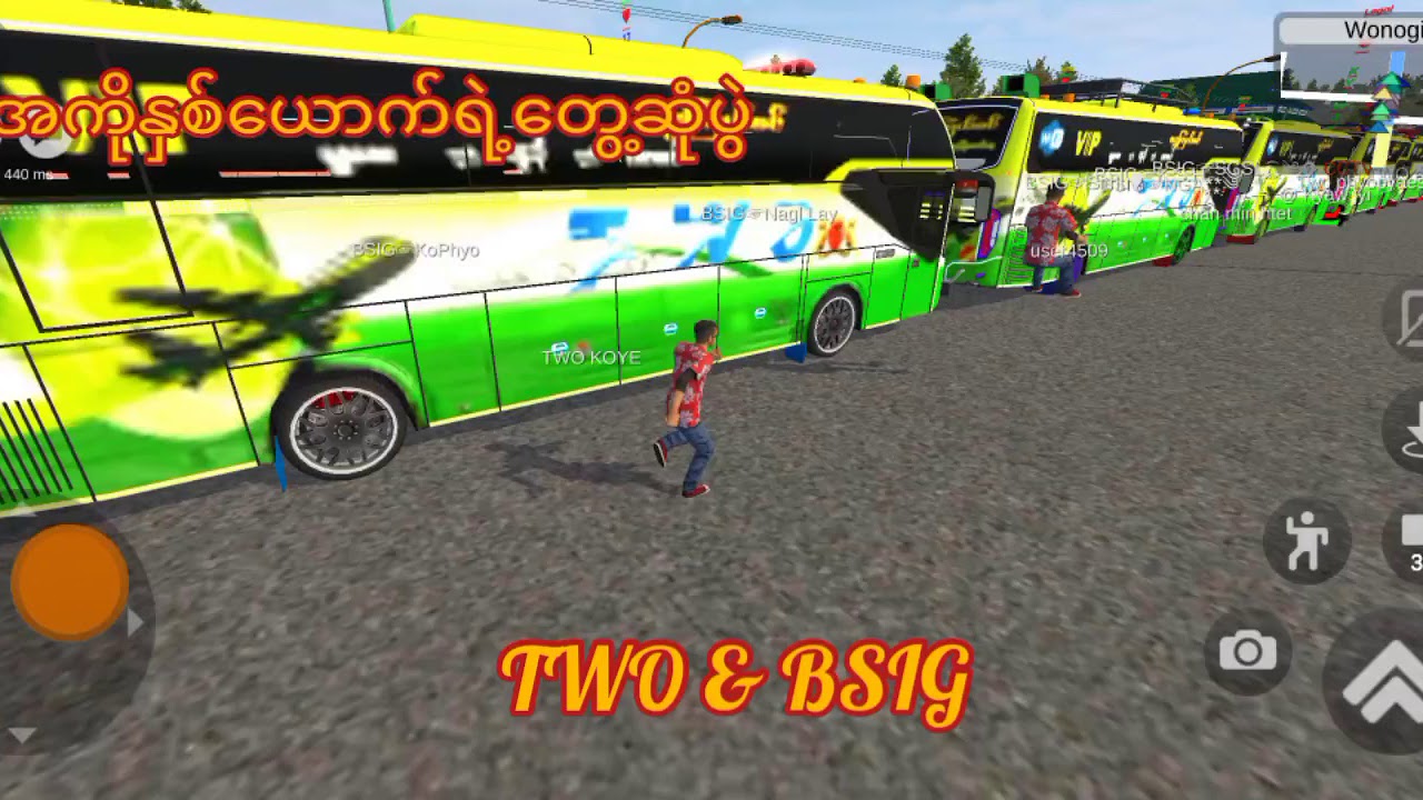 Bus Simulator Indonesia Myanmar Group (TWO GP) - YouTube