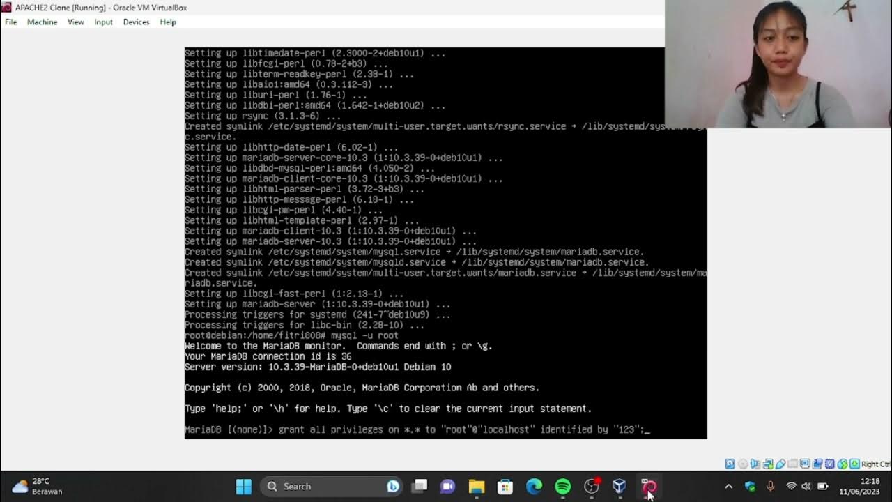 Instalasi dan konfigurasi php, mariadb dan phpMyAdmin di debian 10 - YouTube