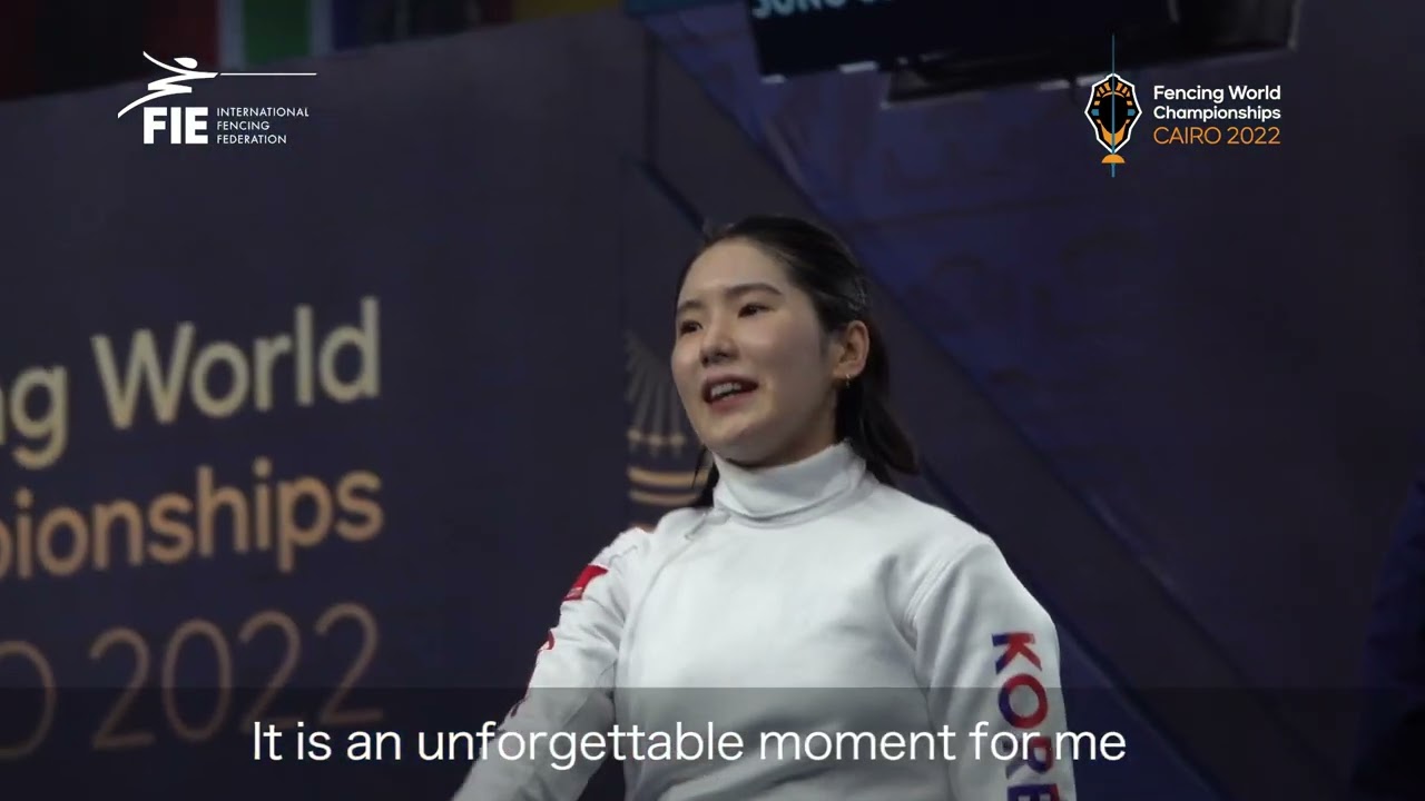 Sera Song KOR World Champion in women's individual epee Cairo 2022 ...