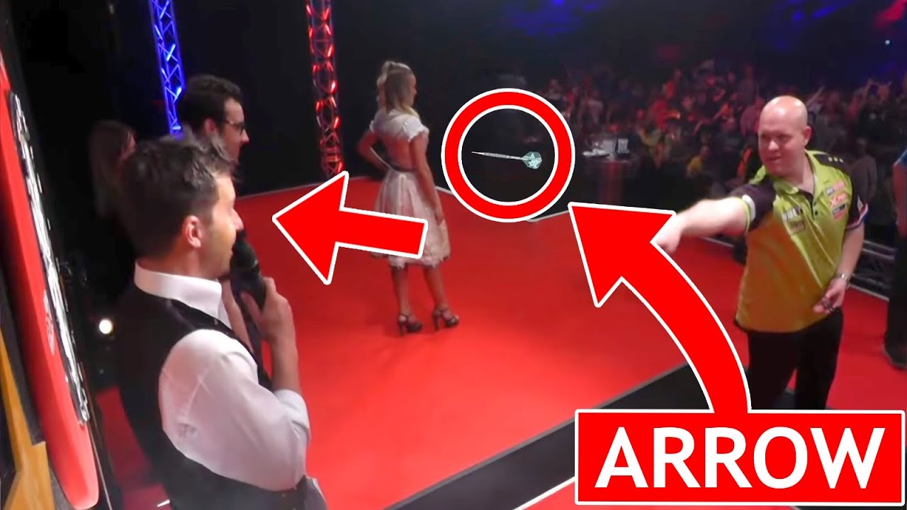Dangerous Darts Moments During PDC Matches - YouTube