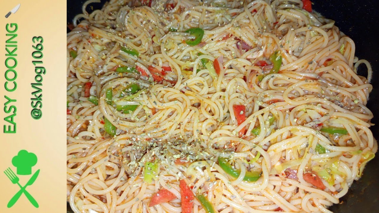 Chinese Recipe Chicken Spaghetti - YouTube