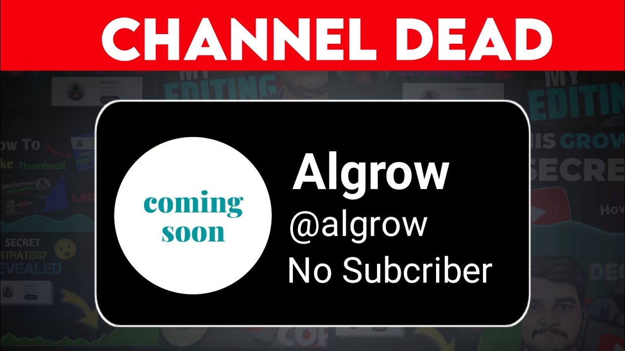 "What Happened to@Algrow The Mystery Behind a Once Popular Channel's ...