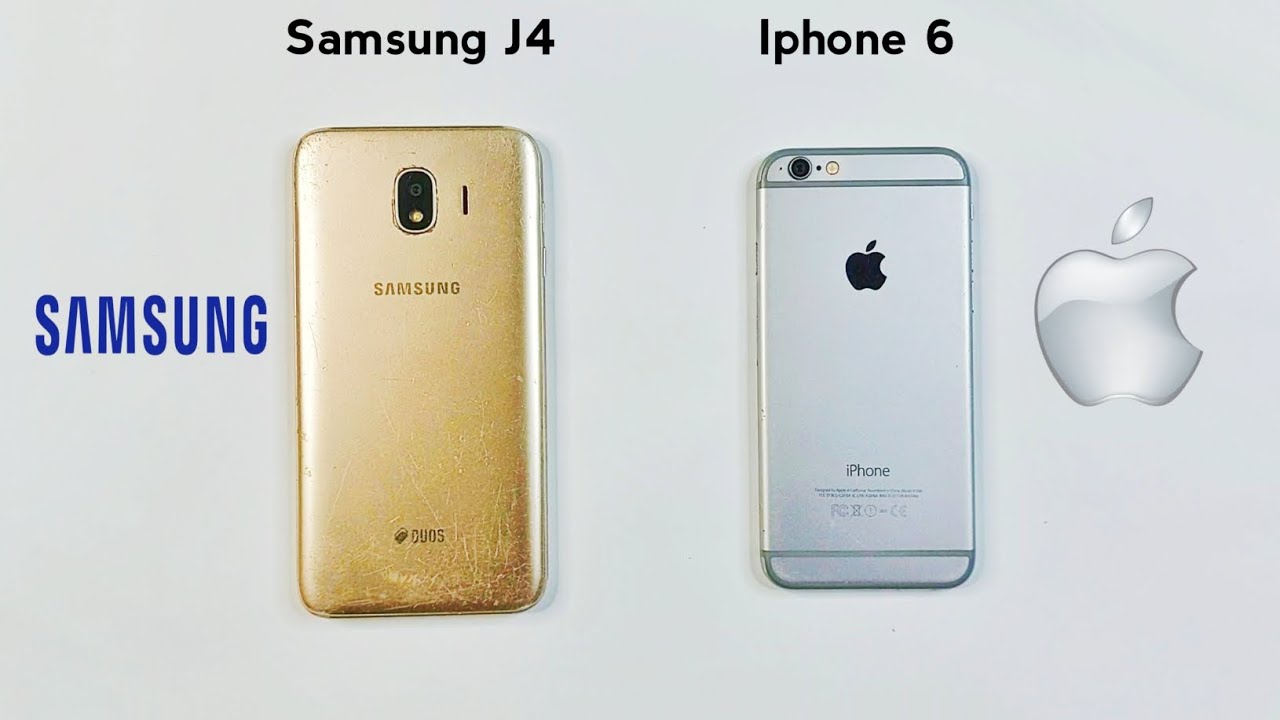 Samsung Galaxy J4 Vs Iphone 6 | Speed Test & Comparison - YouTube