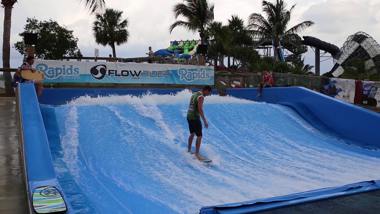 Pro Standup Flowboard on the FlowRider FLOW Tour Chuck, Logan, Cole ...