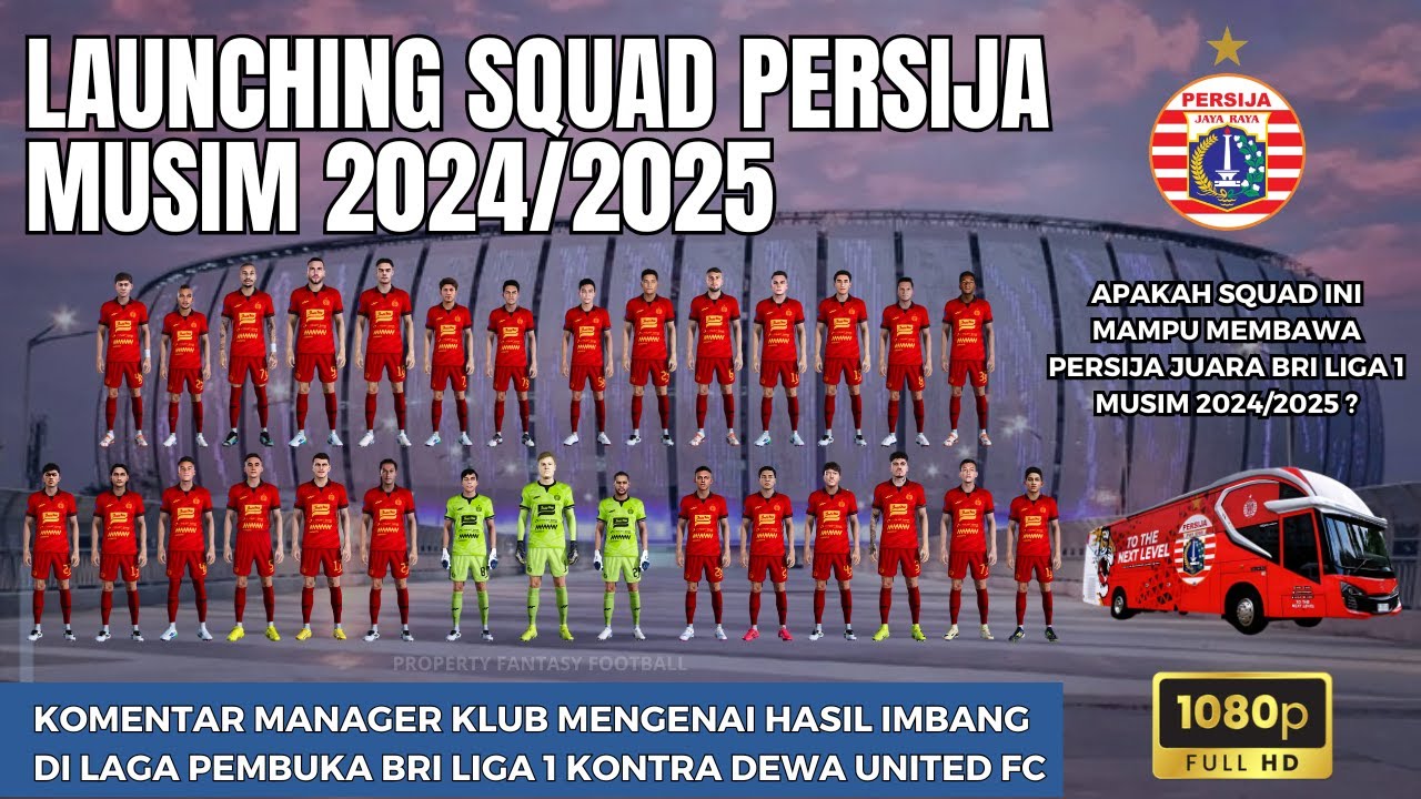 PERSIJA LAUNCHING TEAM & SPONSOR BRI LIGA 1 MUSIM 2024/2025 PES2021 ...