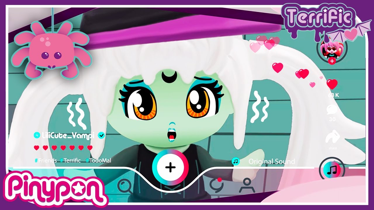 PINYPON TERRIFIC ️QUIERO SER MONSTER-TOKER📱DIBUJOS ANIMADOS EN ESPAÑOL ...