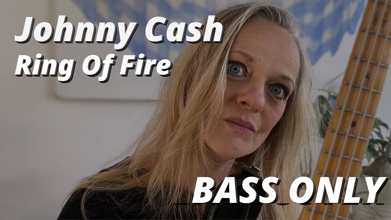 JOHNNY CASH - Ring of Fire BASS ONLY WITH TAB & SCORE - YouTube