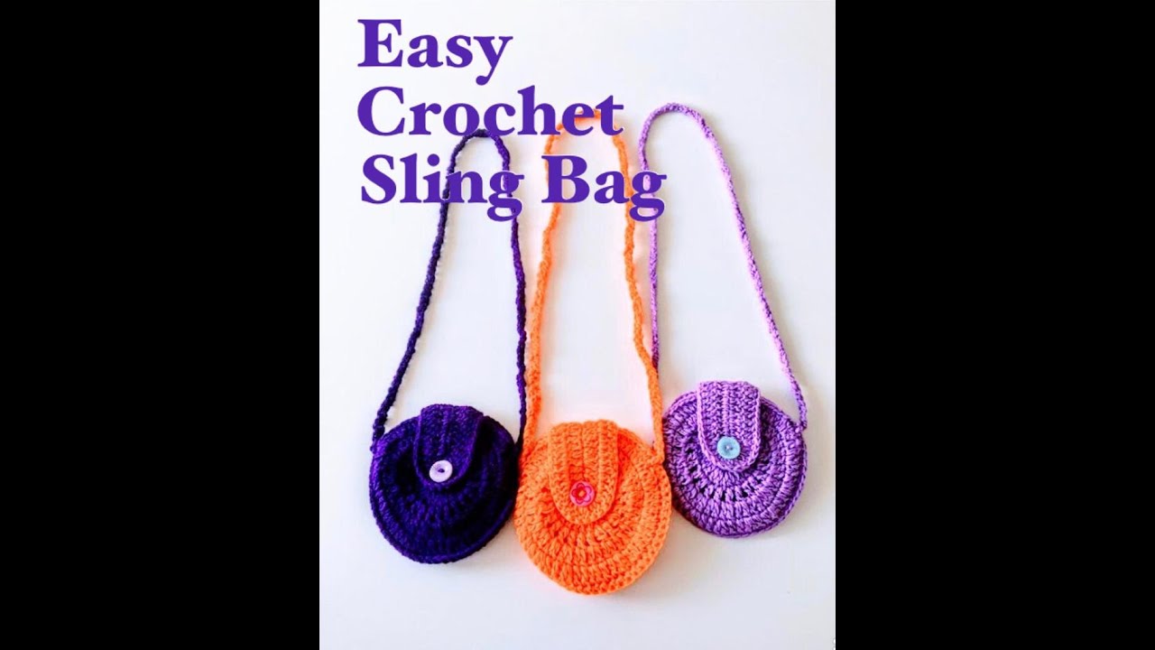 Crochet Sling Bag - YouTube