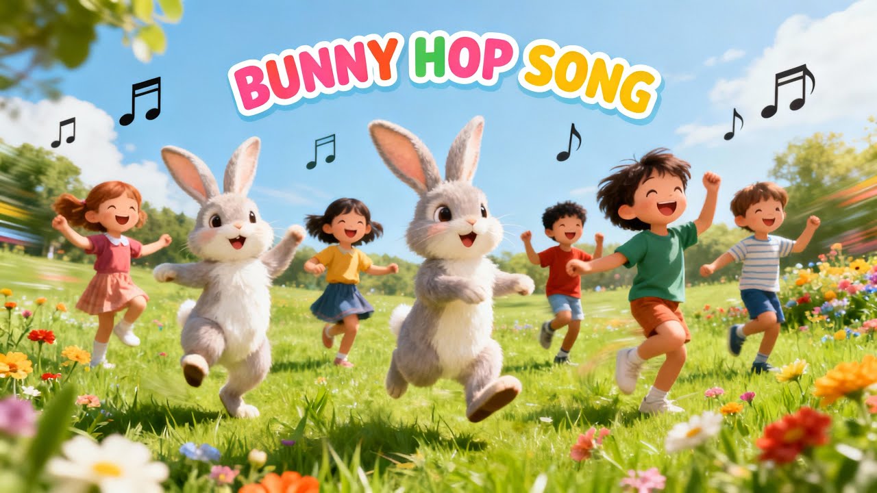 Bunny Hop Song | Fun Movement and Action Song for Kids - YouTube