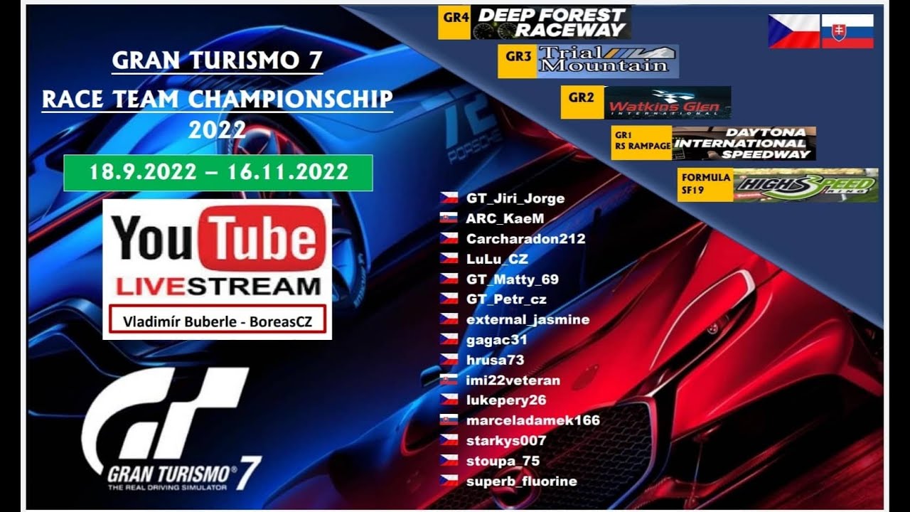 GT7RT Championship 2022 Deep Forest Raceway 1 - YouTube
