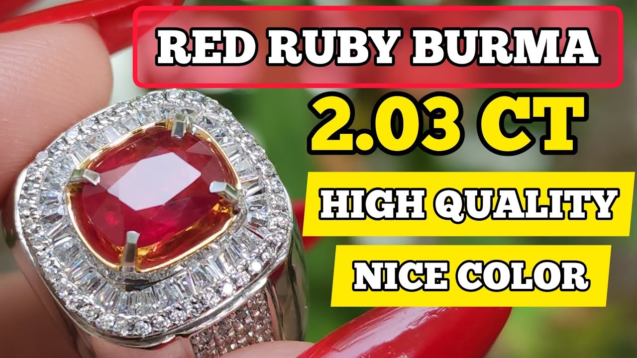 Harga murah Red ruby burma 2.03ct Promo sale 1212 Cepet di koleksi ...