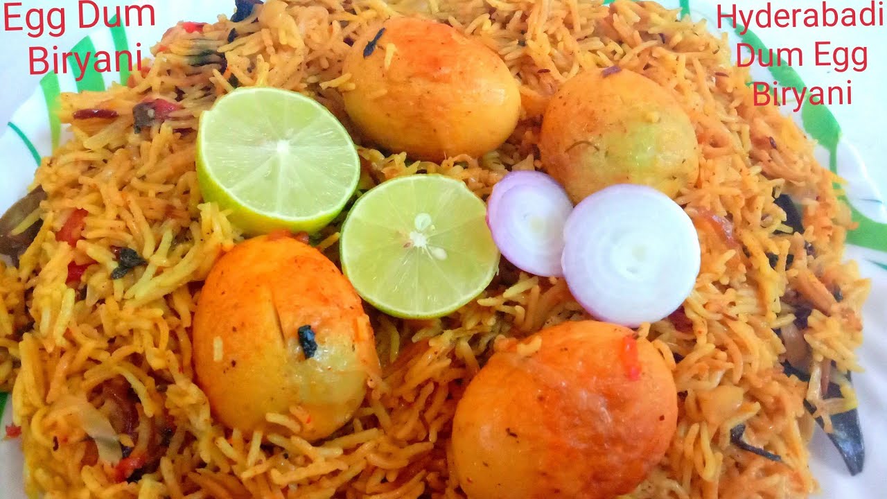 Egg Dum Biryani 👩‍🍳🥚🍯|| Hyderabadi Egg Biryani😋 || Anda Biryani ...