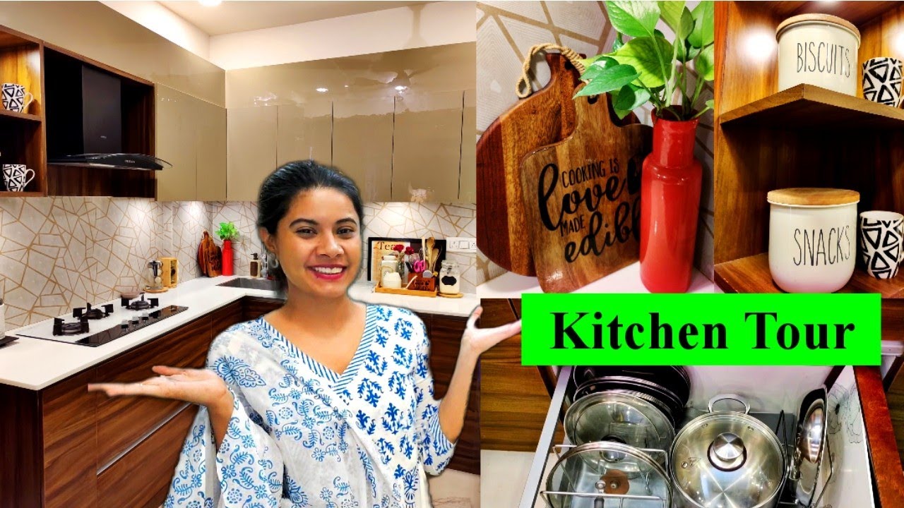 My Organized KITCHEN TOUR | Small Modular Kitchen | Kitchen ...