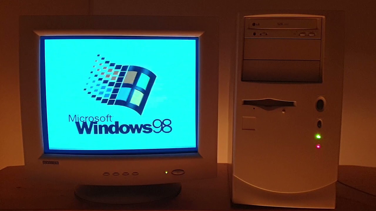 Windows 98 PC startup in 2021 - YouTube