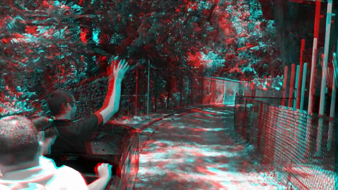 Train Ride Roanoke Zoo 3D Video Anaglyph - YouTube