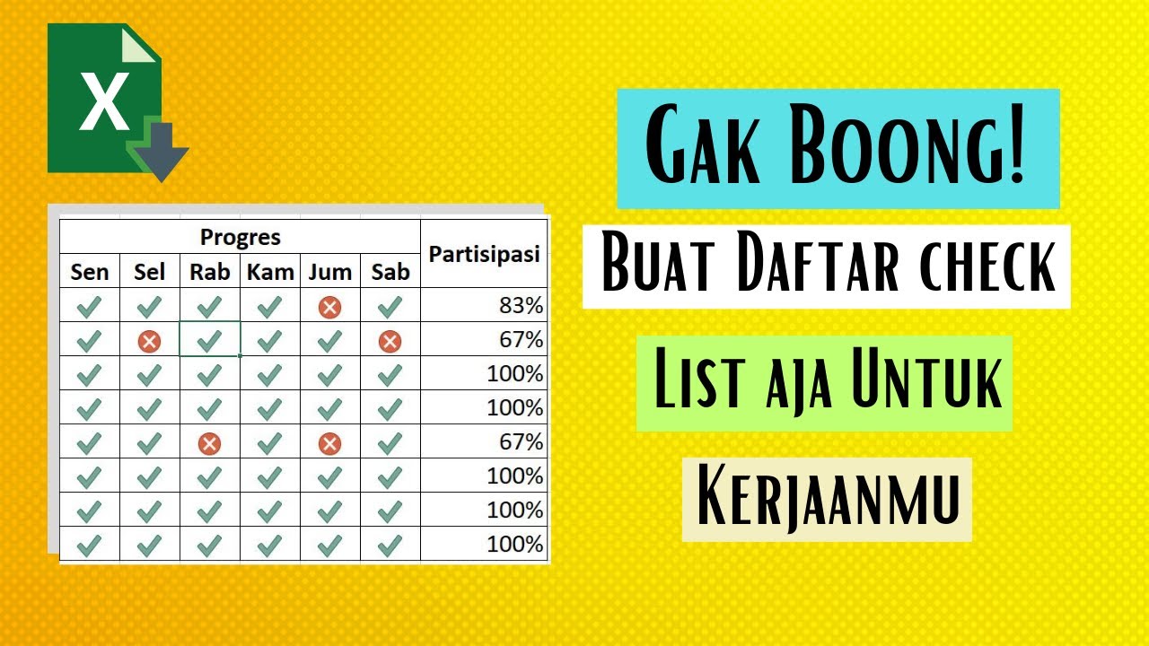 Ada Cara Baru! Menggunakan Check box Untuk Merekap Data | Dijamin Kece ...