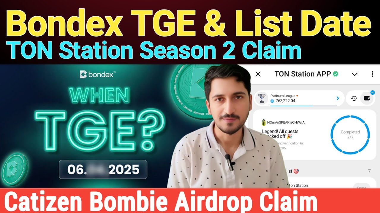 Ton Station Season 2 Eligibility and Claim | Bondex Airdrop TGE ...