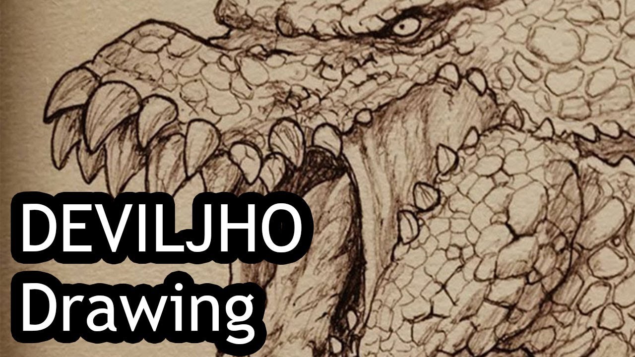 DEVILJHO Timelapse Drawing Monster Hunter - YouTube