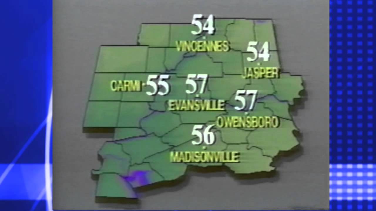 WEVV Weather Segments 1993 1995 - YouTube