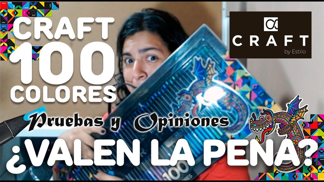 CRAFT 100 COLORES - PRUEBAS Y OPINIONES - VLOG - YouTube