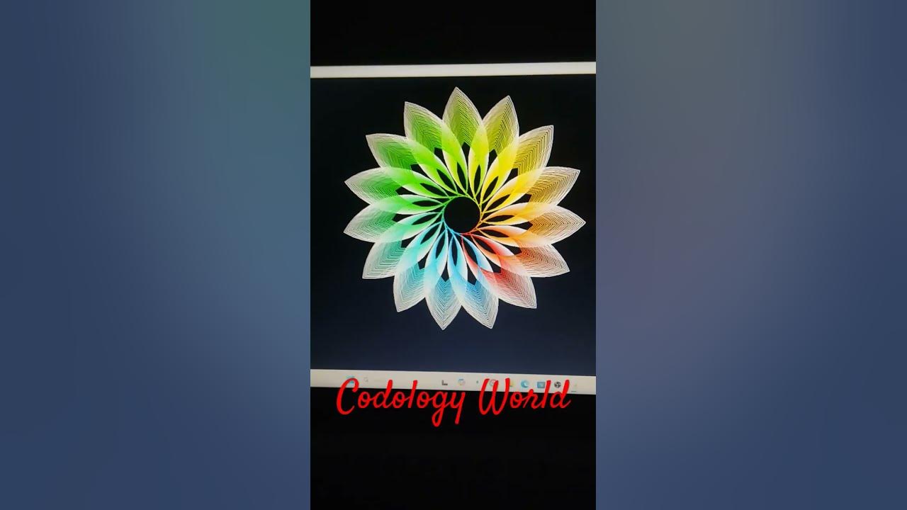 Amazing Design Using Python | Python shorts #shorts #ytshorts #python #codologyworld #design ...