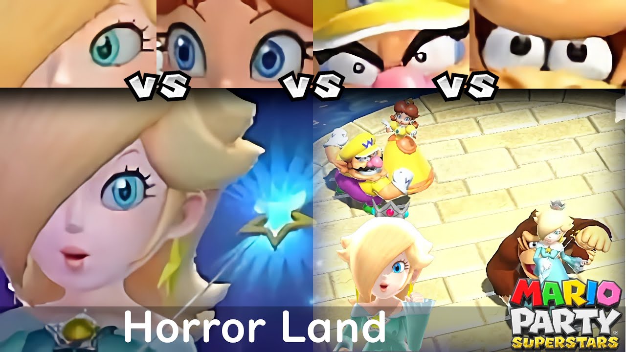 Mario Party Superstars Rosalina vs Daisy vs Wario vs Donkey Kong in ...