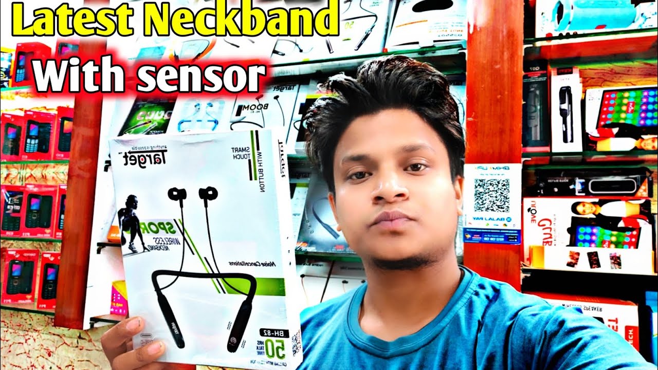 Target Brand New Wireless Neckband With Sensor || Latest Neckband - YouTube