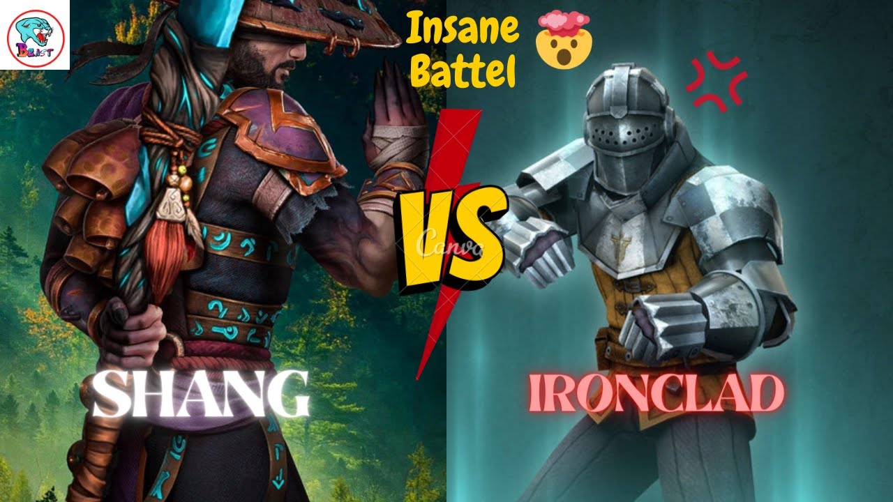Shadow Fight 4 || Shang VS Ironclad insane fight🔥😈 - YouTube