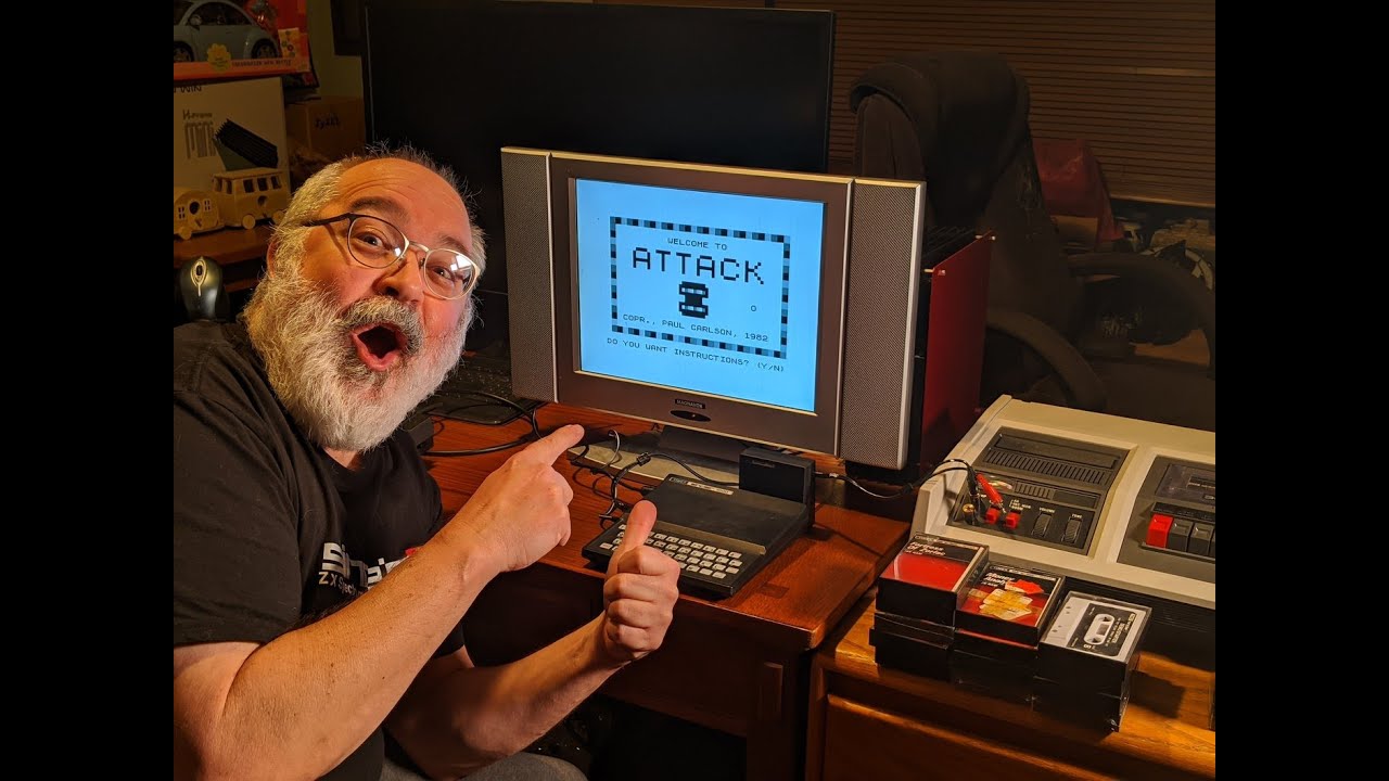 Timex Sinclair TS1000 First Gaming - Fortress Of Zorlac - Attack! - TJ ...