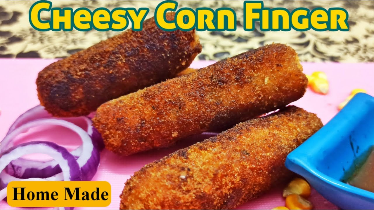 Cheesy Corn Finger | evening snacks | starter recipes #cornrecipe - YouTube
