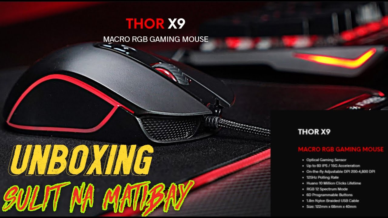 UNBOXING-GAMING MOUSE MURA NA MATIBAY PA! I JAMESICO - YouTube
