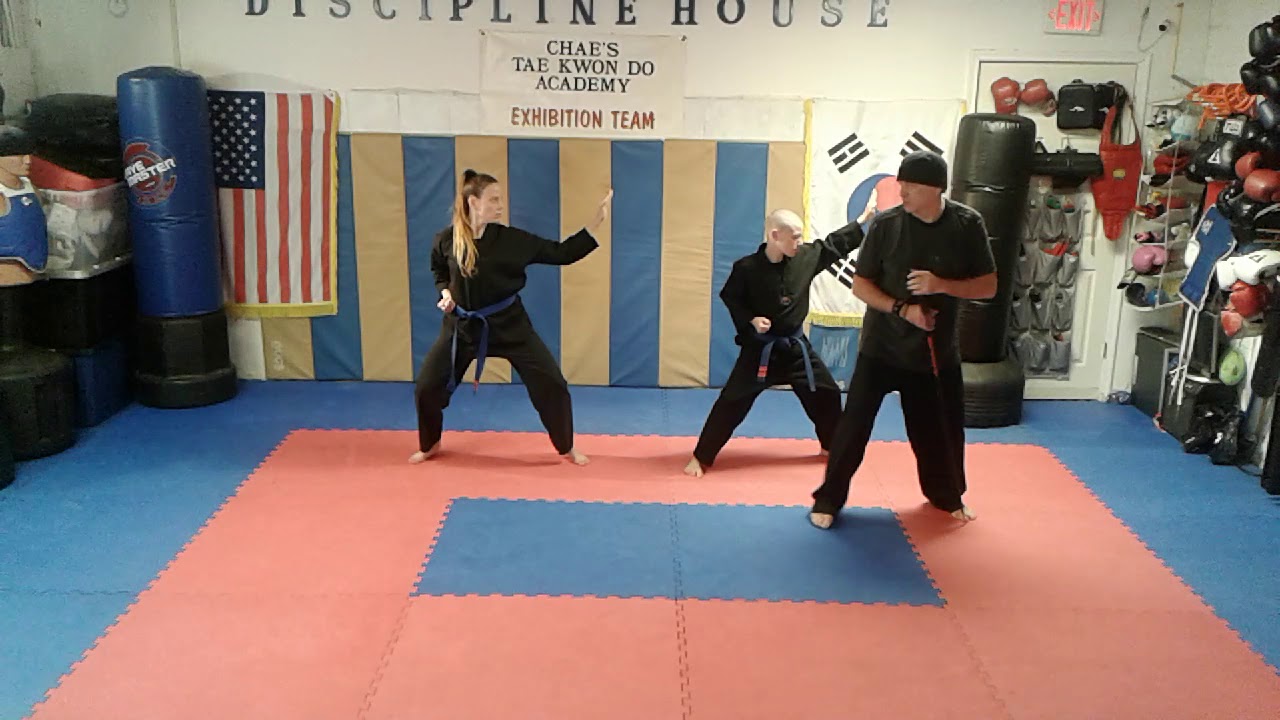 Taeguk sam jong(blue belt) form - YouTube