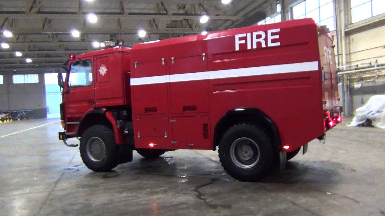 RAF Helicoper Support Rapid Respnse Fire Engine. Ex Queens Flight - YouTube