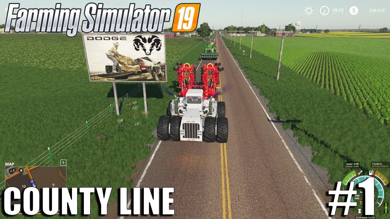 SETTING UP THE FARM | COUNTY LINE | FS19 Timelapse #1| Farming ...