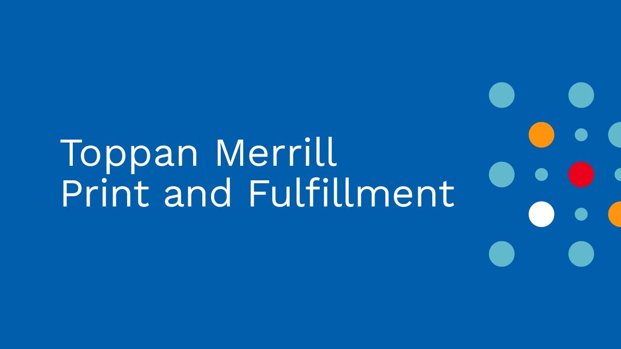 Toppan Merrill - Print and Fulfillment - YouTube