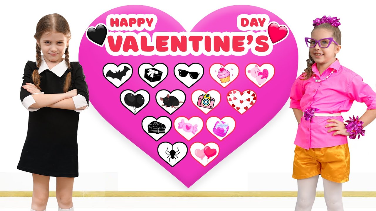 Eva and Happy Valentine's Day Challenge - YouTube
