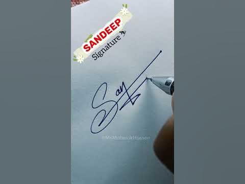 Sandeep Name Signature | Name Sign🥰 - YouTube