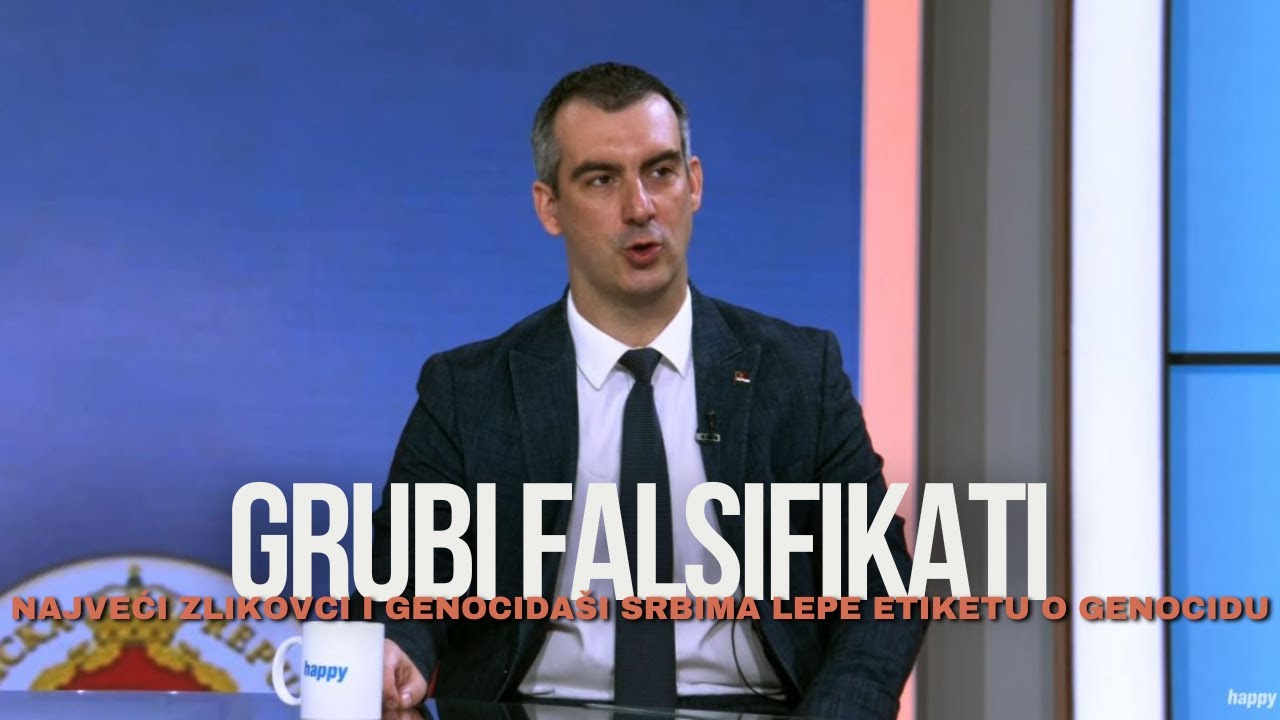 Orlic o rezoluciji o Srebrenici - "Najveci zlocinci u istoriji ...
