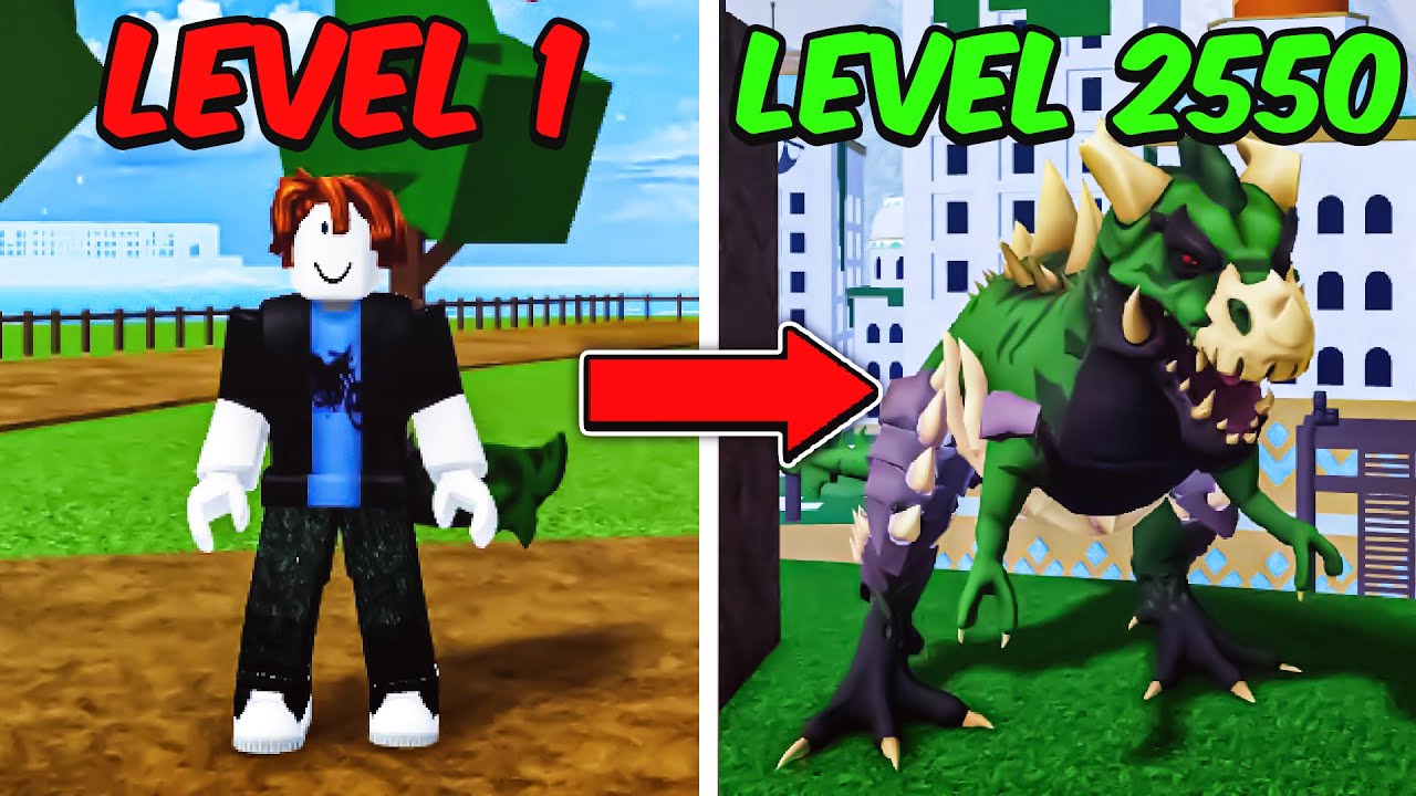 Noob To MAX LEVEL With T-REX DINO in Blox Fruits [FULL MOVIE] - YouTube