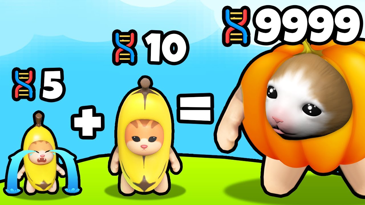 ЭВОЛЮЦИЯ КОТА БАНАНА, МАКСИМАЛЬНЫЙ УРОВЕНЬ! | Epic Banana Run: Merge ...