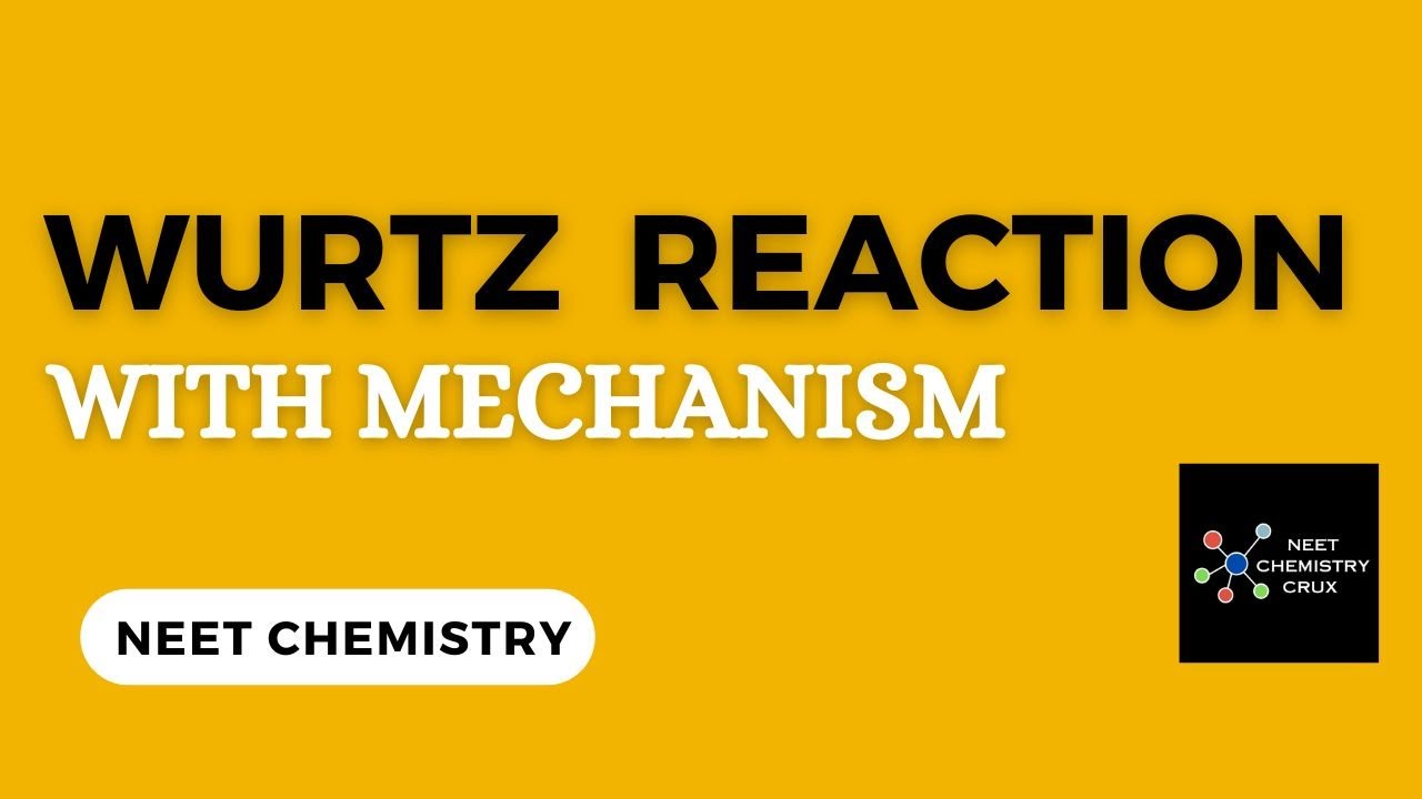 Wurtz Reaction in Organic Chemistry | Class 11 | IIT JEE & NEET | NEET ...