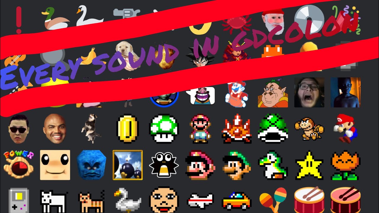 Every sound in GD.colon @GDColon - YouTube