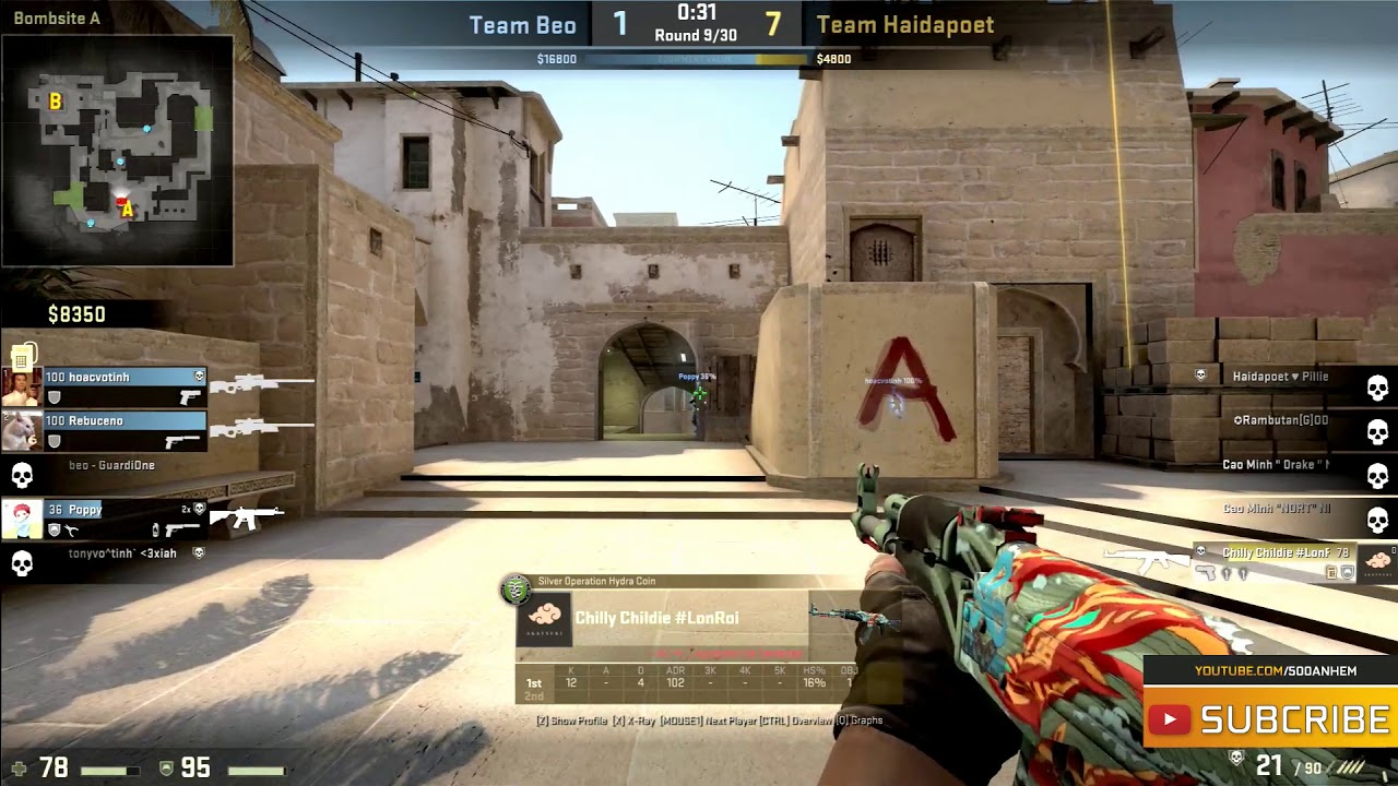 [VCPL Season1] Chilly clutch 1vs3 - YouTube