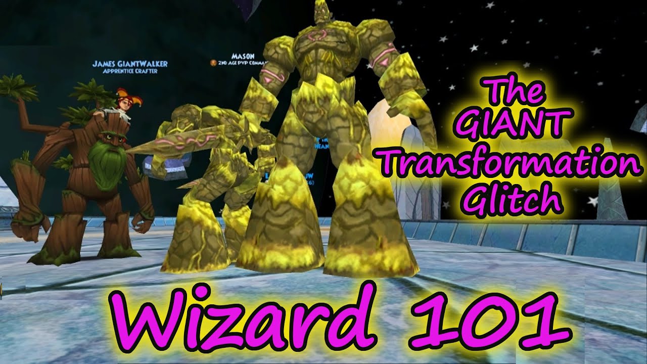 Wizard101: The Giant Transformation Glitch - YouTube