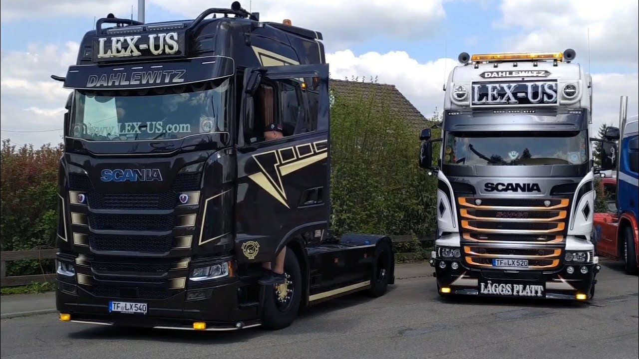 SCANIA Spedition LEX-US Dahlewitz Truckertreffen Fluorn - YouTube